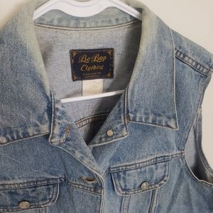 BeBop | Jackets & Coats | Vintage Sz 22 Denim Vest By Be Bop Clothing ...